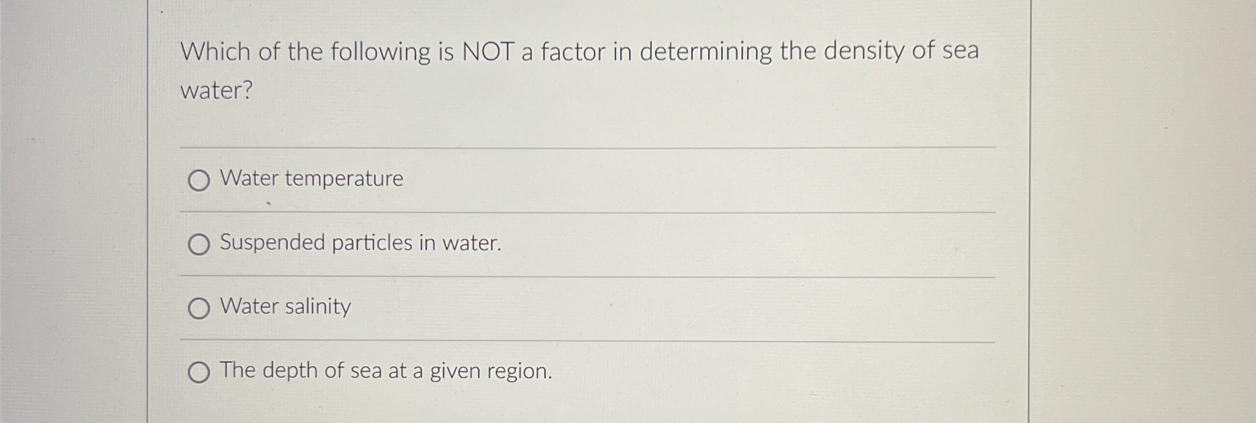 Solved Which of the following is NOT a factor in determining | Chegg.com