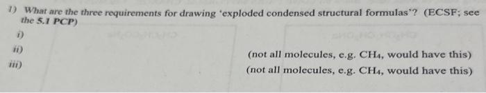 1) What are the three requirements for drawing | Chegg.com