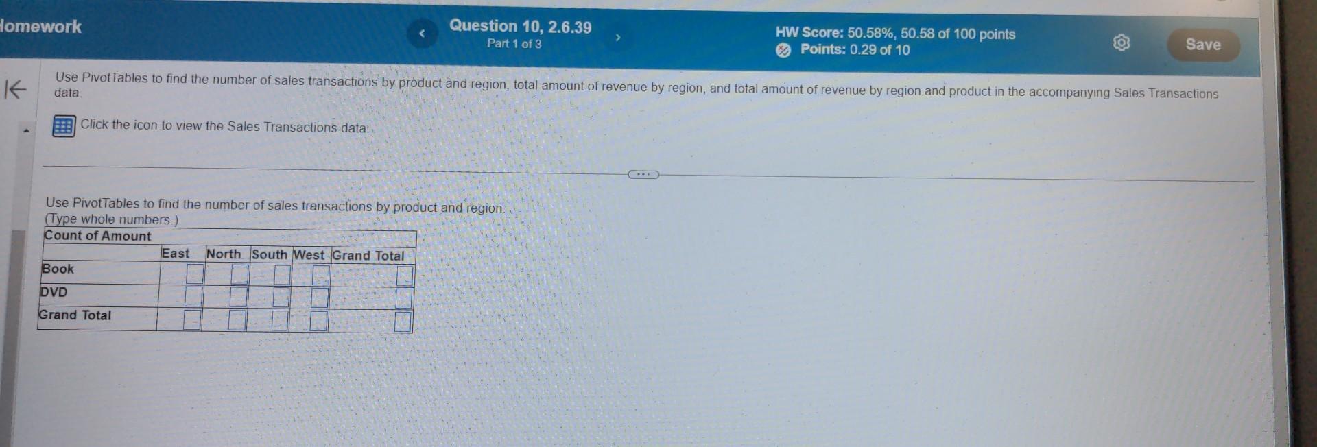 Solved datis Click the icon to vew the Sakes Transactions | Chegg.com