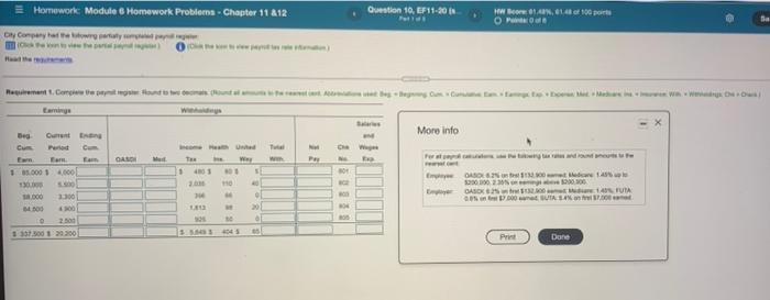 Solved Homework Module 6 Homework Problema Chapter 11812