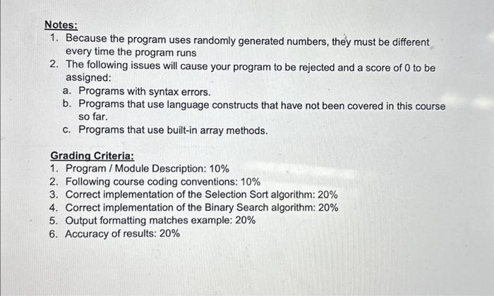 Solved In Java Do Not Use Built In Array Methods Must Output 6788