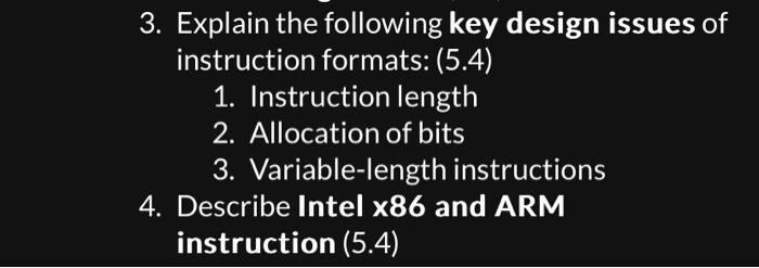 Solved 3. Explain the following key design issues of | Chegg.com