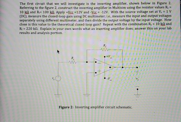 Solved The first circuit that we will investigate is the | Chegg.com