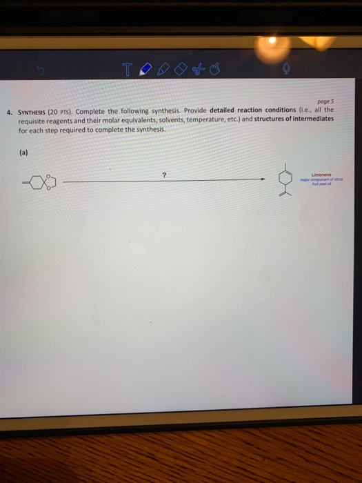 Solved complete the following synthesis. provided detailed | Chegg.com