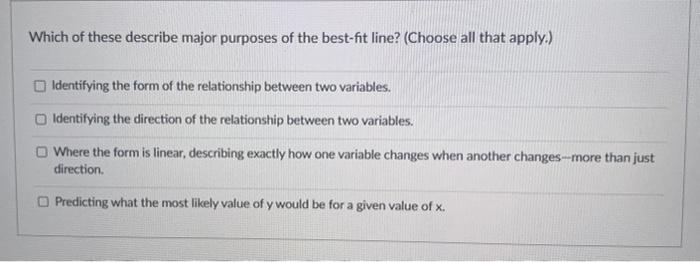 Solved Which of these describe major purposes of the | Chegg.com