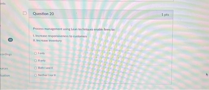 Solved I only If only Both I and II Neither I nor II | Chegg.com