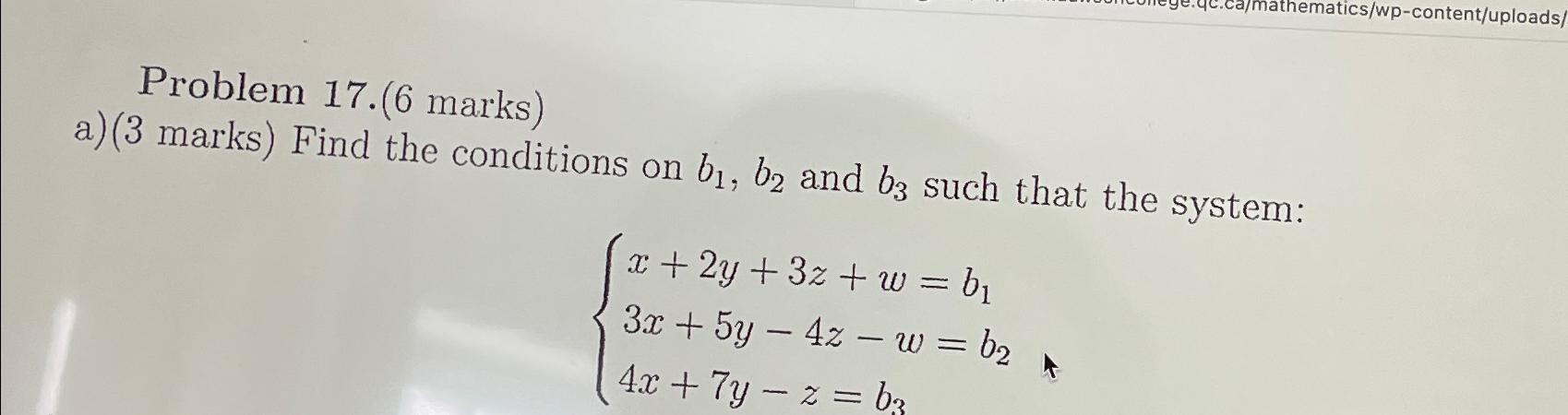 Solved Problem 17. (6 ﻿marks)a) ( 3 ﻿marks) ﻿Find the | Chegg.com
