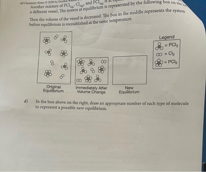 a different vessel. The system at equilibrium is | Chegg.com