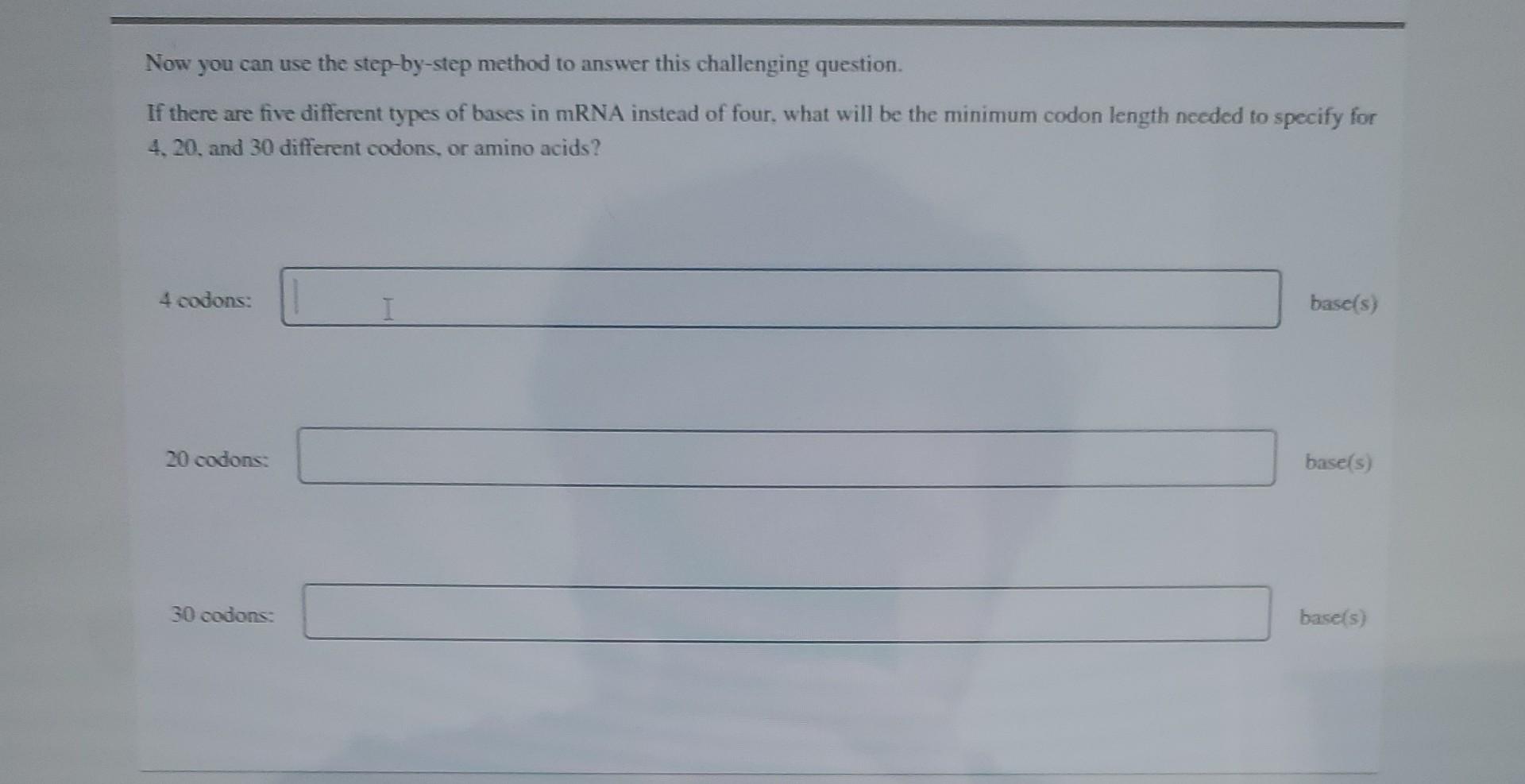 Step 2 Determine The Number Of Codons That Can Be