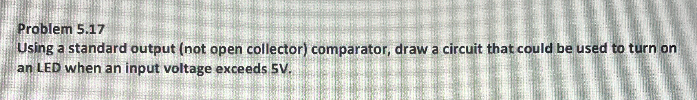 Solved Problem 5.17Using a standard output (not open | Chegg.com