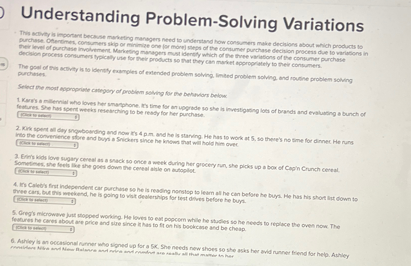 Solved Understanding Problem-Solving VariationsThis actvity | Chegg.com