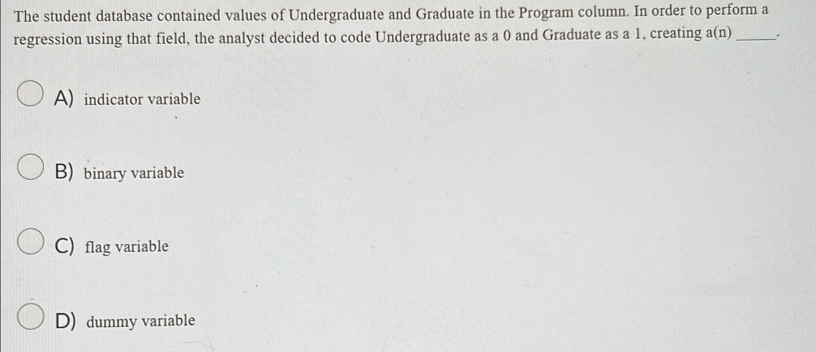 Solved The student database contained values of | Chegg.com