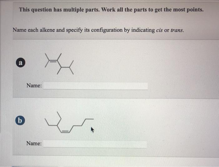 Solved INTERACTIVE EXAMPLE Naming Cycloalkenes Chemical | Chegg.com
