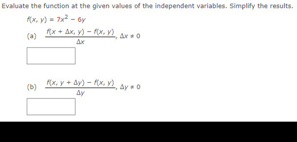 Solved Evaluate the function at the given values of the | Chegg.com