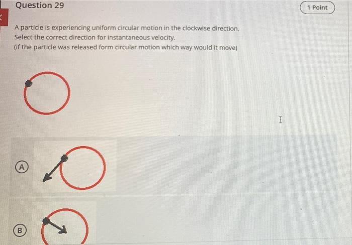 Solved X A particle is experiencing uniform circular motion | Chegg.com