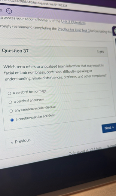 Solved To assess your accomplishment of the Unit 3 | Chegg.com