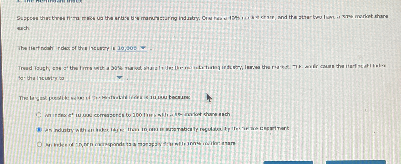 Solved Suppose that three firms make up the entire tire | Chegg.com