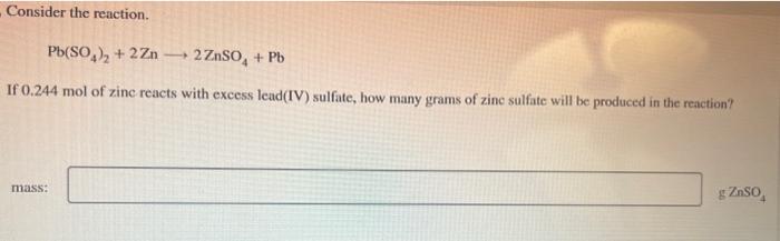 Solved For the chemical reaction 2KI+Pb(NO3)2 PbI2+2KNO3 how | Chegg.com