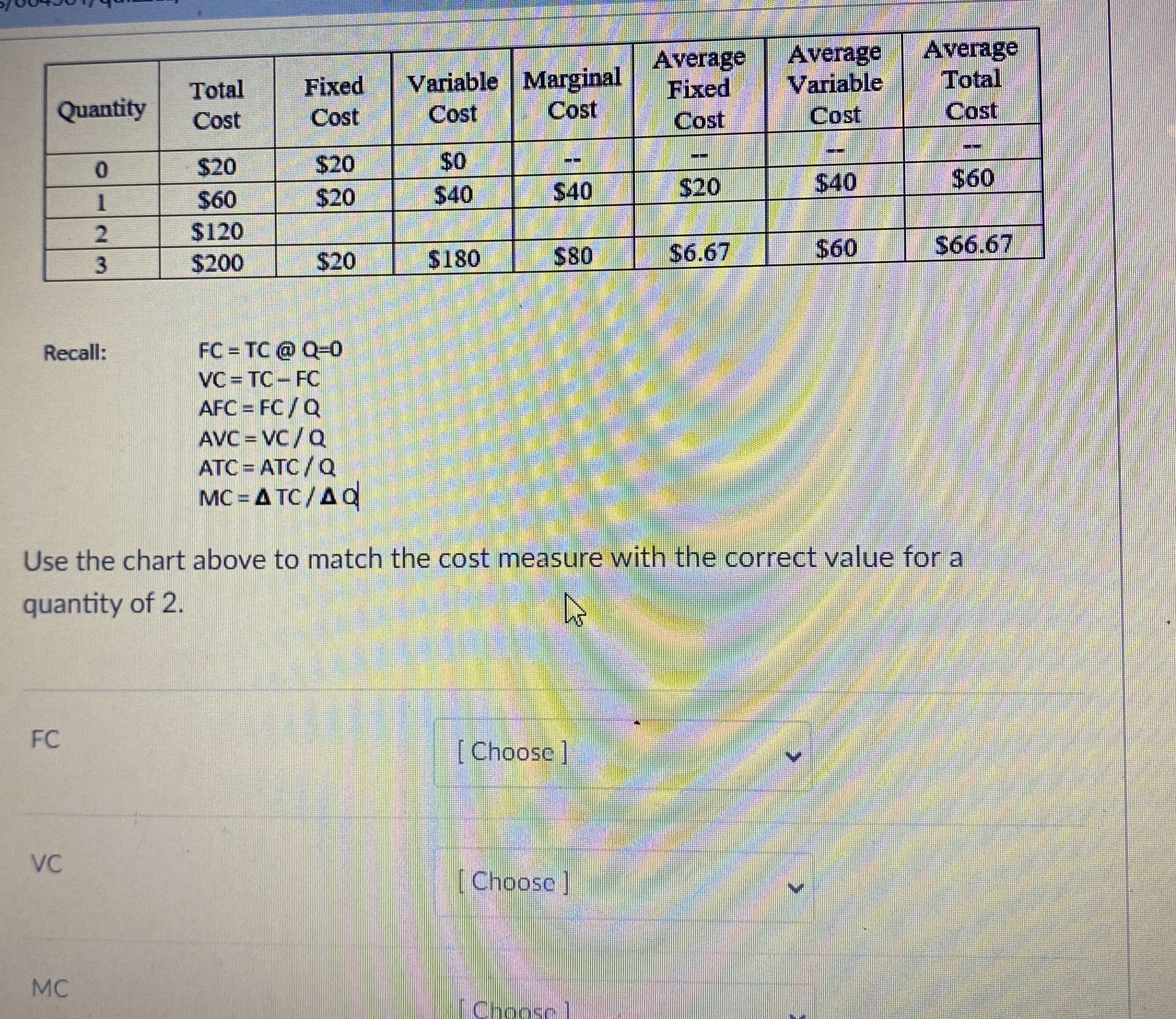 Solved \table[[Quantity,\table[[Total],[Cost]],\table[[Fixed | Chegg.com