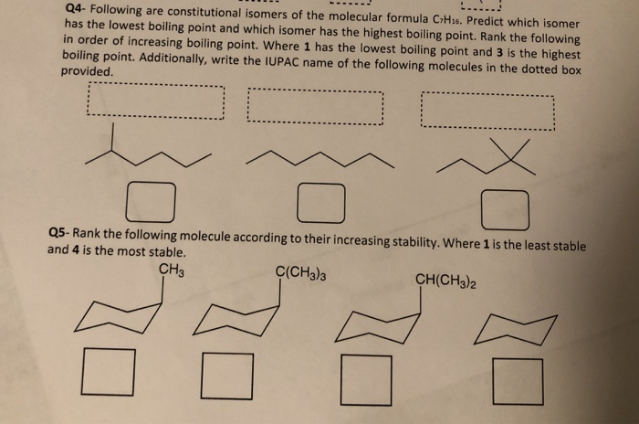 Solved 1) Following are constitutional isomers of the | Chegg.com