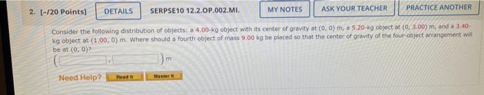 Solved Consider the following distribution of objects: a | Chegg.com