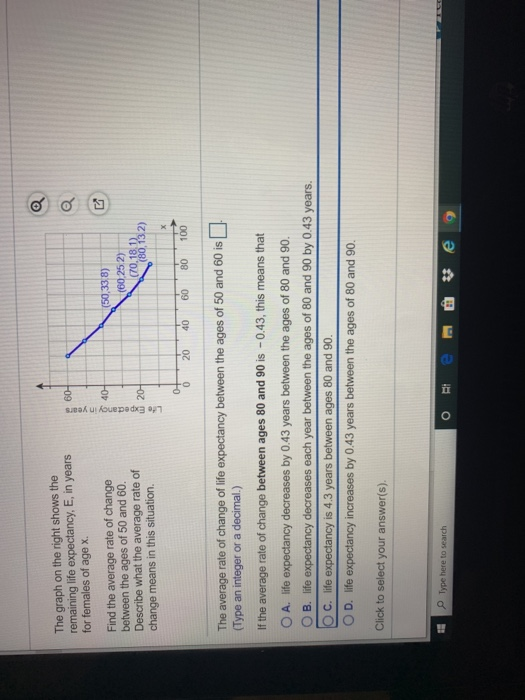 Solved The graph on the right shows the remaining life | Chegg.com