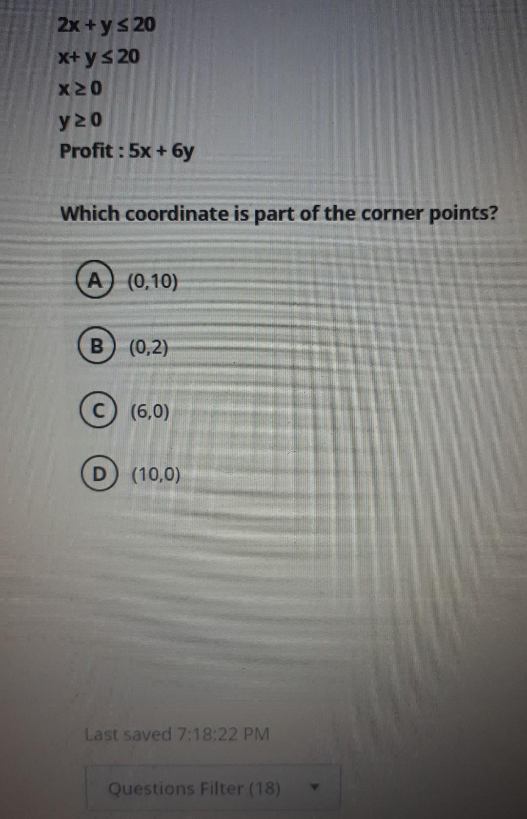 Solved For the given constraints 3x+8y≤48x−2y≥2x≥0,y≥0 | Chegg.com