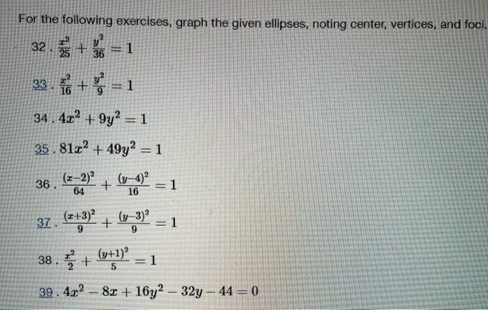 Solved 35,39(put in standard form)53 and 55- given the graph | Chegg.com