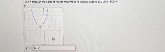 Solved Find a formula for each of the transformations whose | Chegg.com