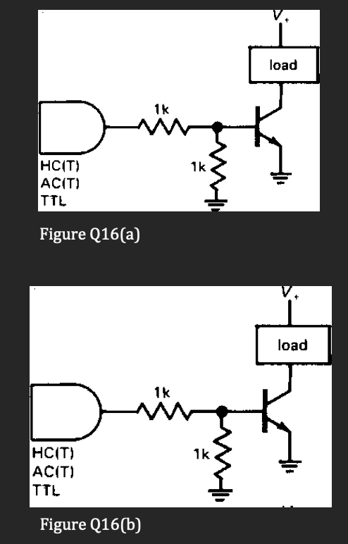Solved Two driver circuits are given Figures Q16(a) ﻿and | Chegg.com