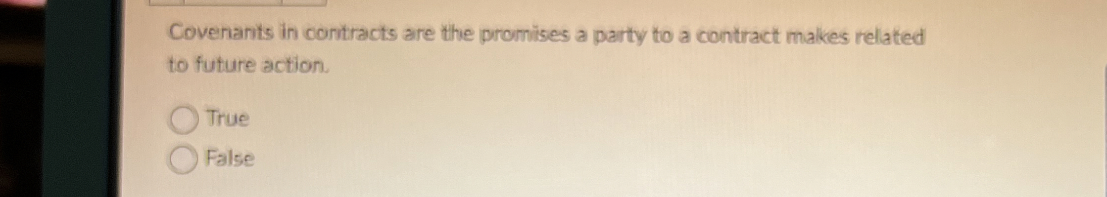 Solved Covenants in contracts are the promises a party to a | Chegg.com