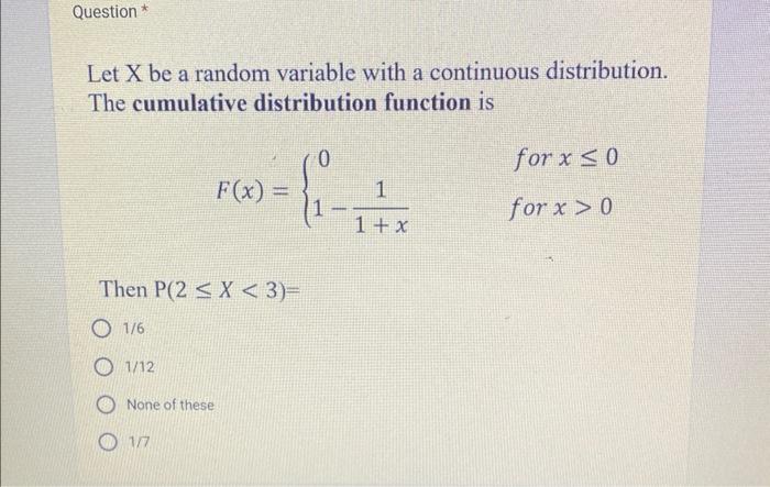Solved Suppose that X has a discrete distribution with the | Chegg.com