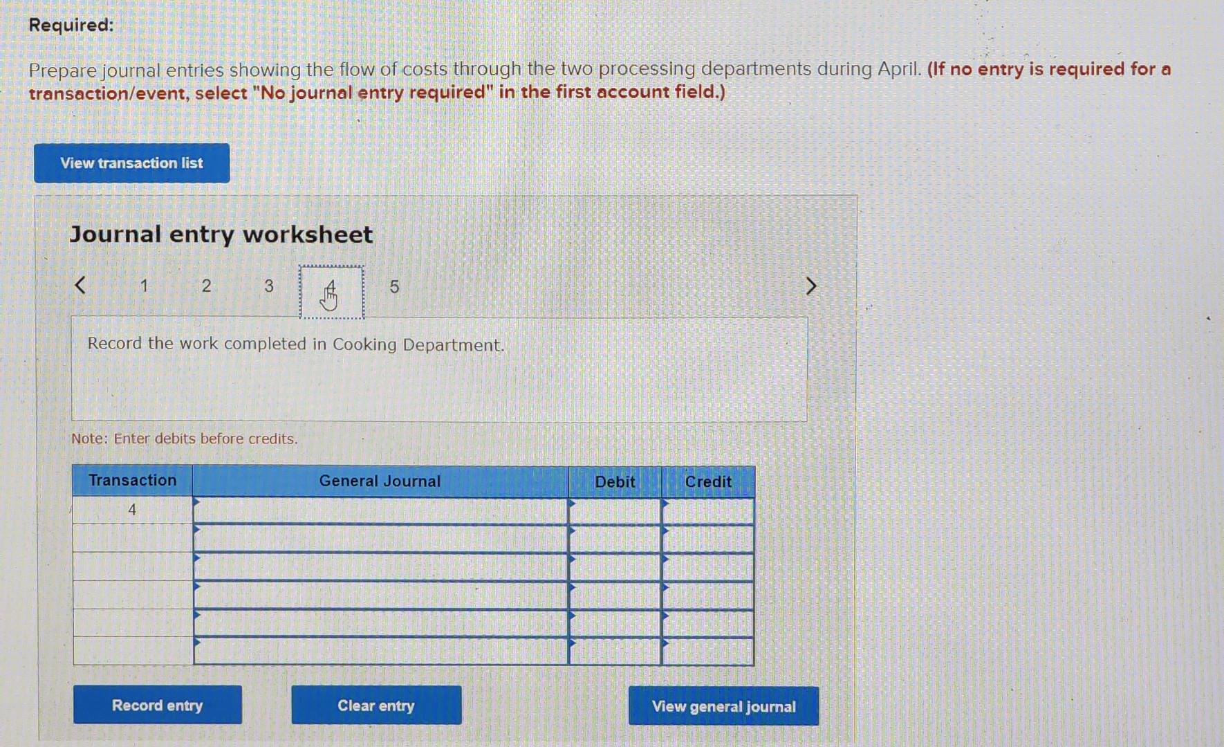 Solved Exercise 4-7 (Algo) Process Costing Journal Entries | Chegg.com