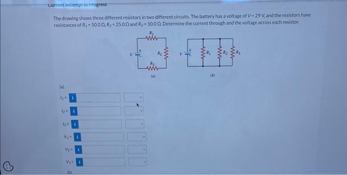 Draw A Labelled Circuit Diagram Showing Three Resistors Comp