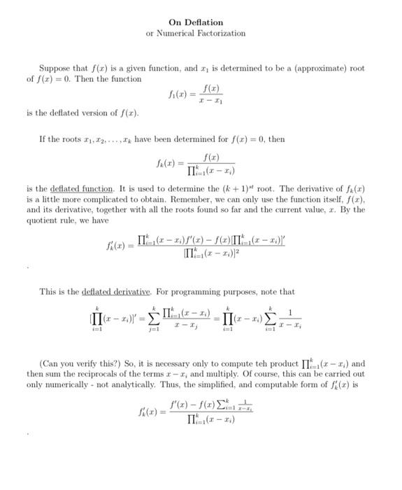 Solved 3 Problem: Write a program to find all the zeros of a | Chegg.com