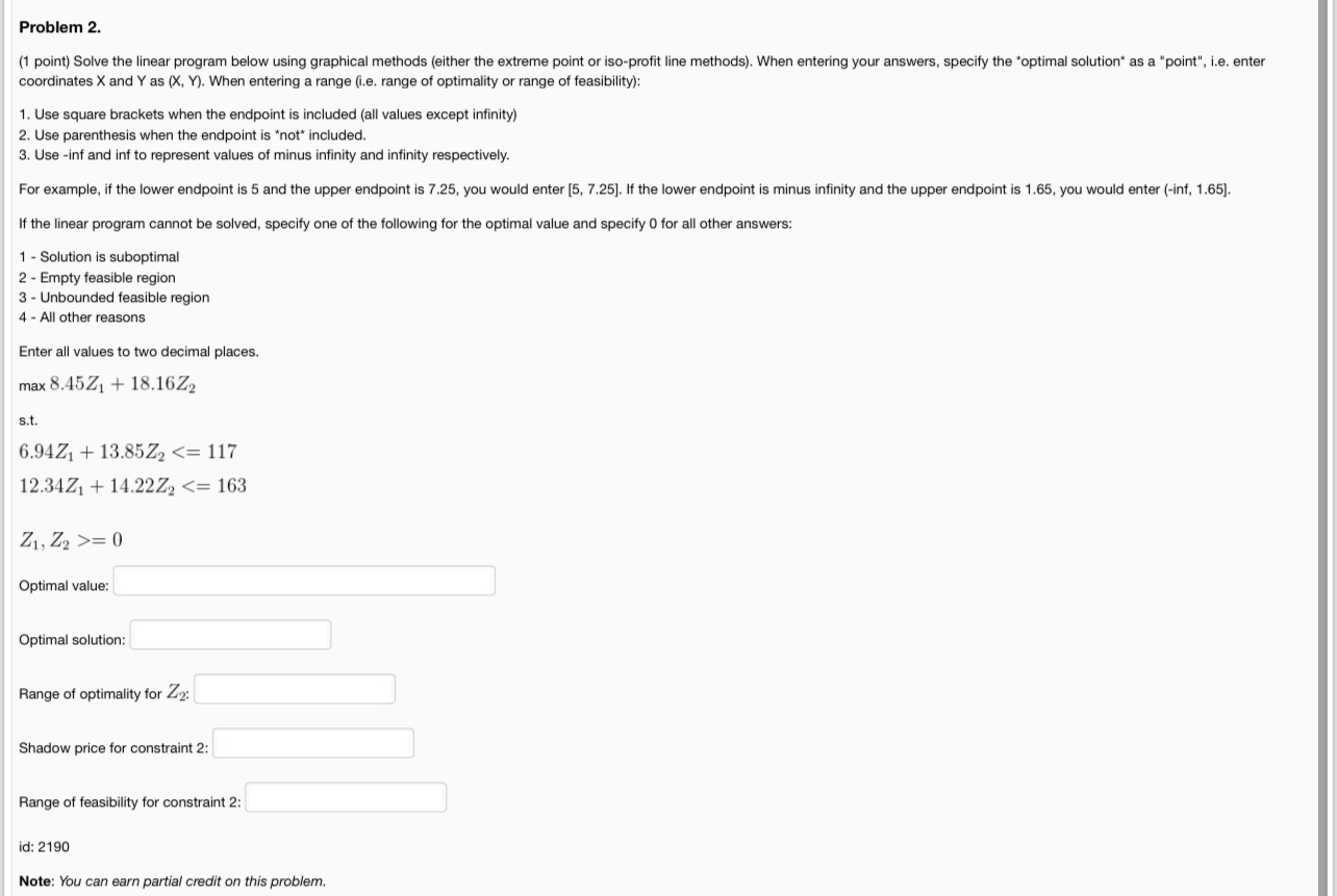 Solved Problem 2. ﻿USE Excel Problem solver(1 ﻿point) ﻿Solve | Chegg.com