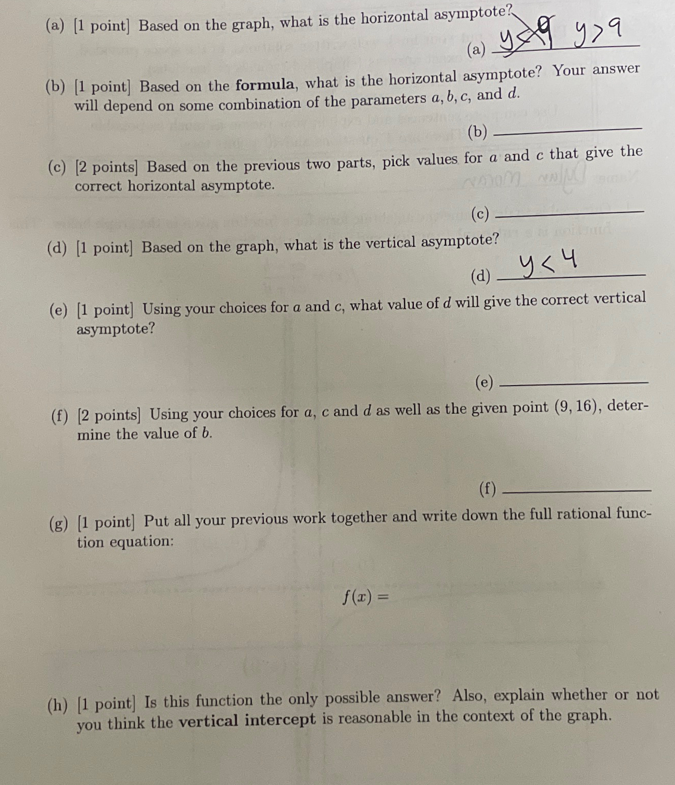 Our goal is to determine the algebraic form for a | Chegg.com