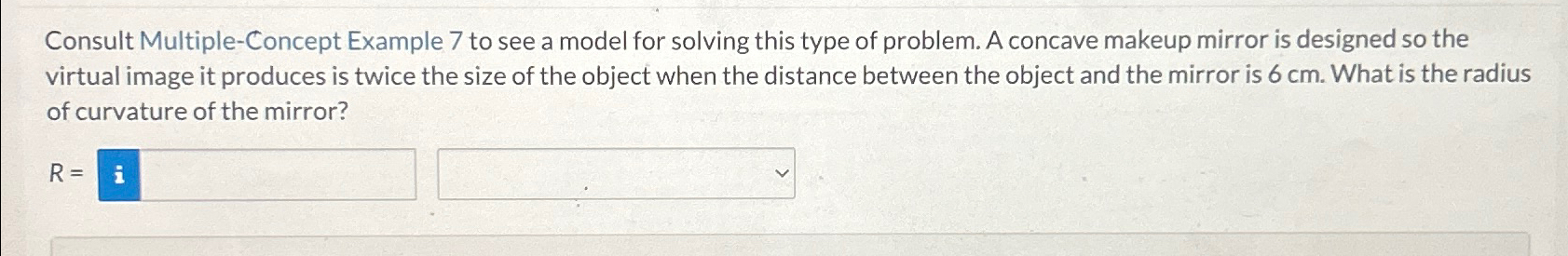 Solved Consult Multiple-Concept Example 7 ﻿to see a model | Chegg.com