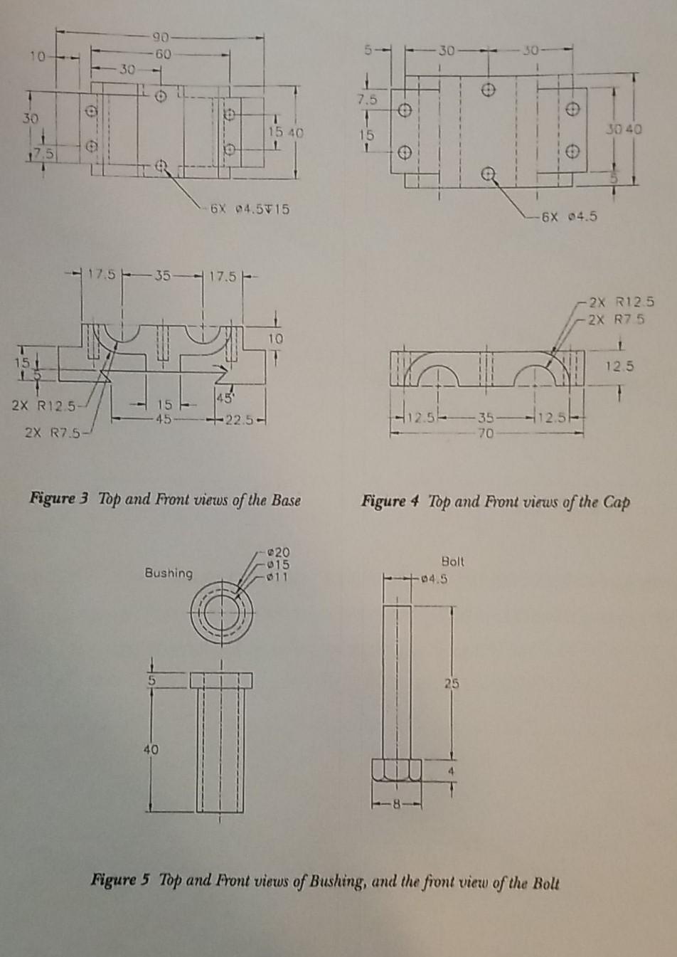 Solved Create all components of the Double Bearing assembly | Chegg.com