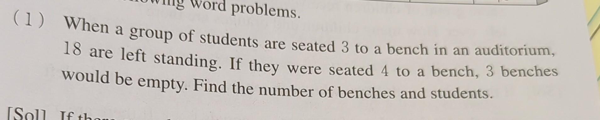 Solved ord problems. ( 1) When a group of students are | Chegg.com