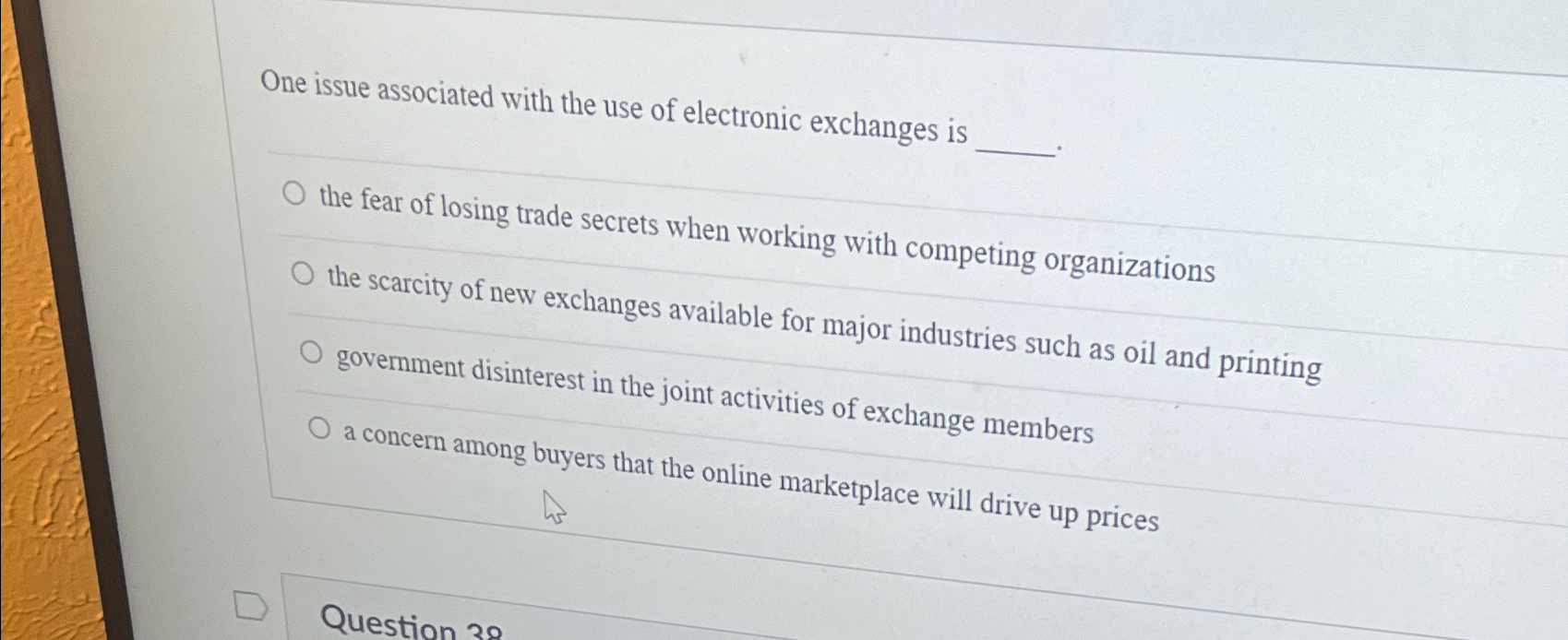 Solved One issue associated with the use of electronic | Chegg.com