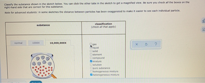 Solved Classify The Substance Shown In The Sketch Below You Chegg