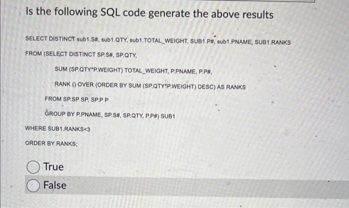 Using the SP database, select the supplier number, | Chegg.com