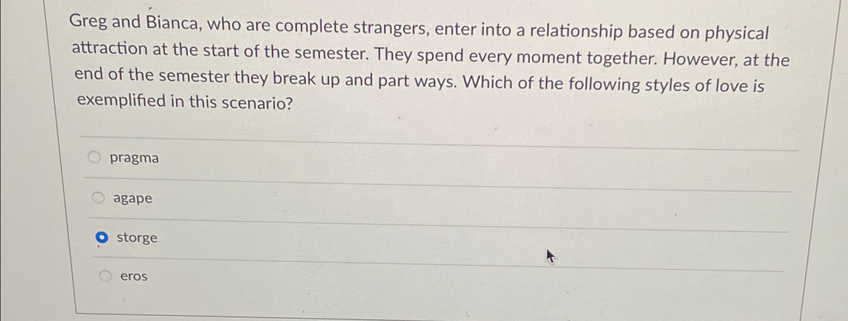 Solved Greg and Bianca, who are complete strangers, enter | Chegg.com