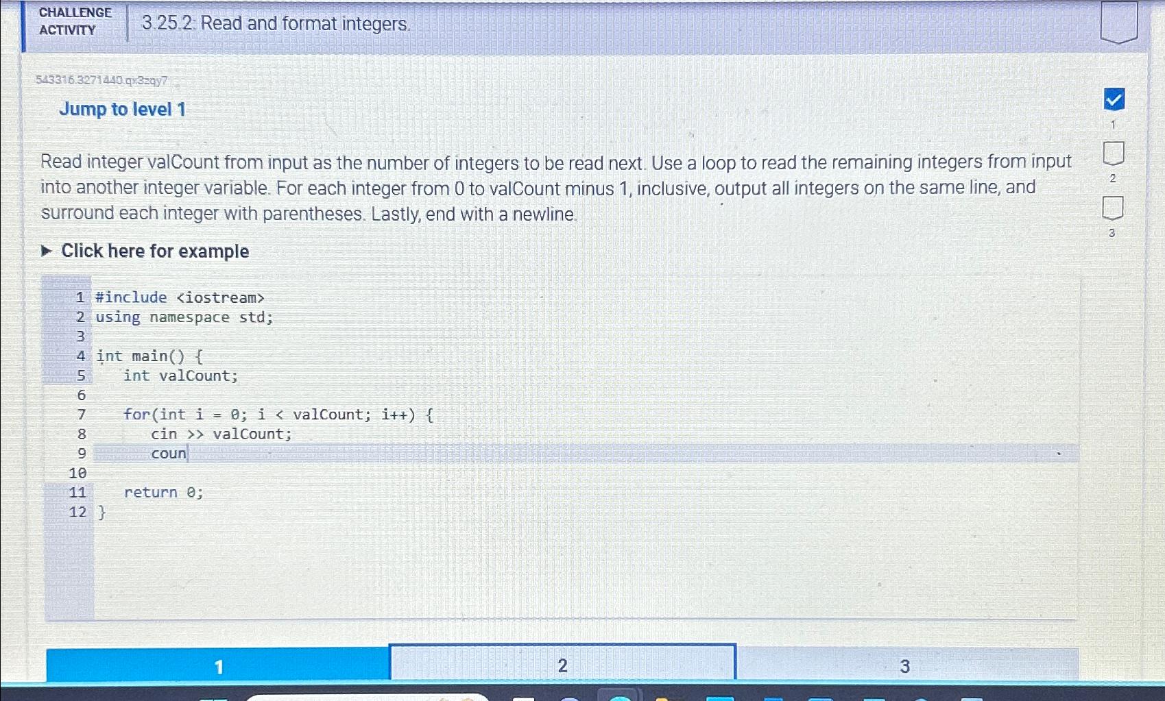 Solved CHALLENGEACTIVITY3.25.2: Read and format | Chegg.com Solved CHALLENGEACTIVITY3.25.2: Read and format | Chegg.com