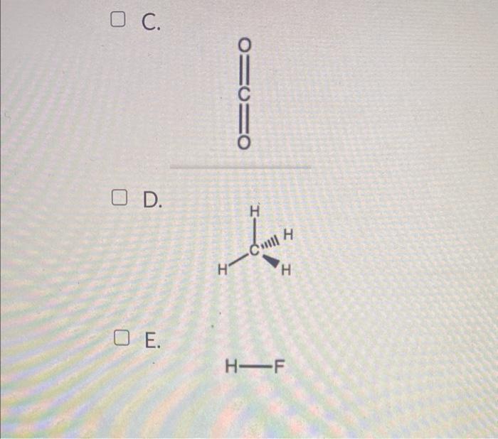 Solved From the compounds listed below, choose all of the | Chegg.com