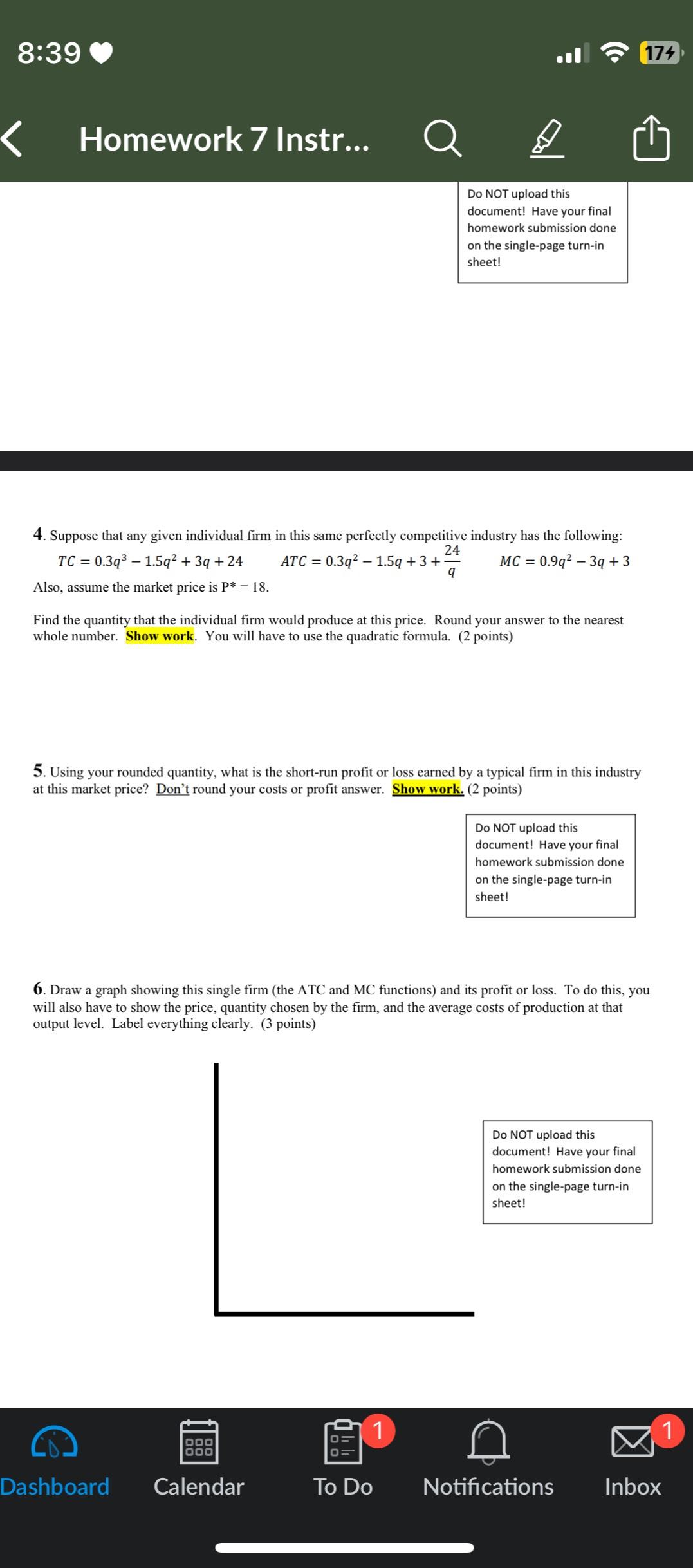 Solved 8:39174Homework 7 ﻿Instr...Do NOT upload this | Chegg.com