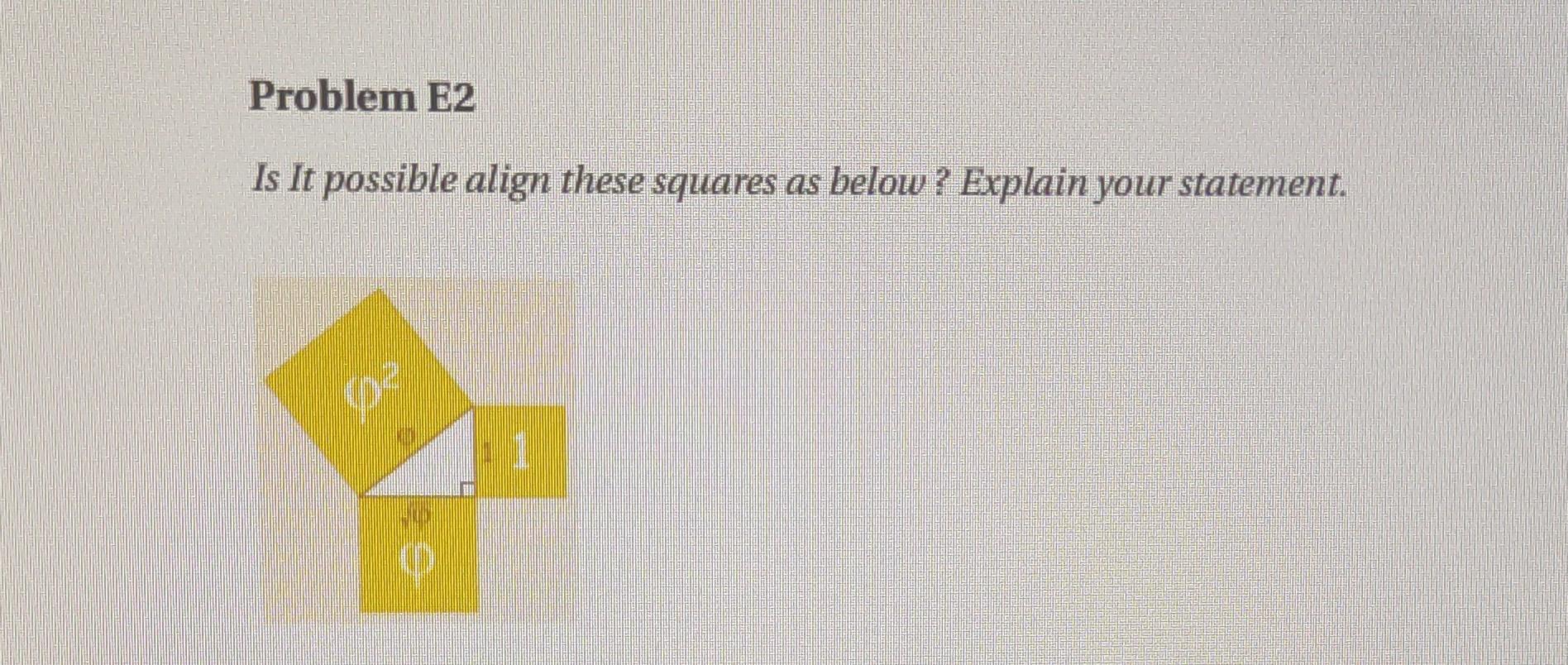 Solved Is It possible align these squares as below? Explain | Chegg.com
