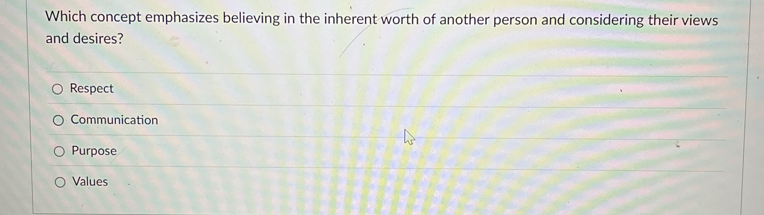 Solved Which concept emphasizes believing in the inherent | Chegg.com