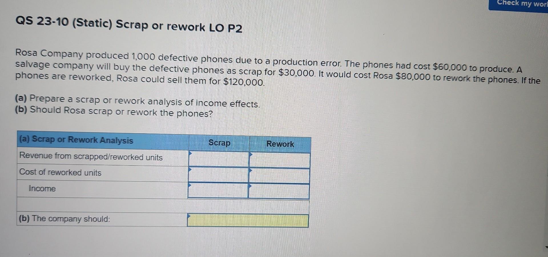 Solved Rosa Company produced 1,000 defective phones due to a | Chegg.com